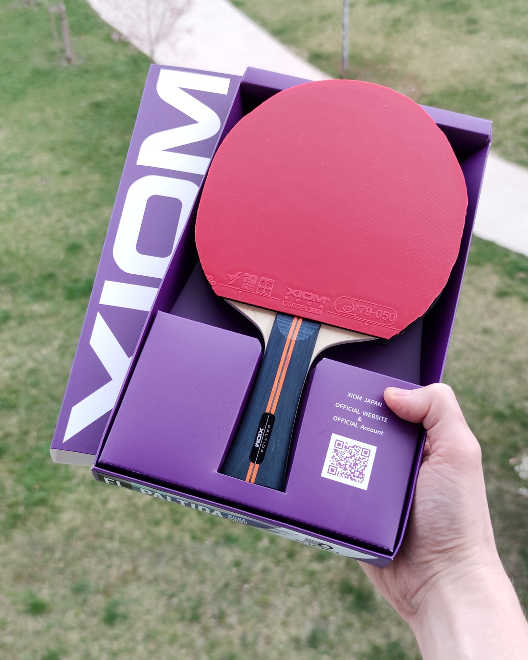 Recenze od Ondřeje Horáka na pálku XIOM Paltida s potahy Vega EU a Vega EU DF! - Sport Spin s.r.o.